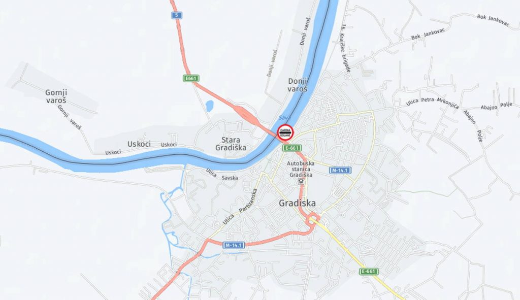 Granični prijelaz Bosanska Gradiška - BiH - Idemo